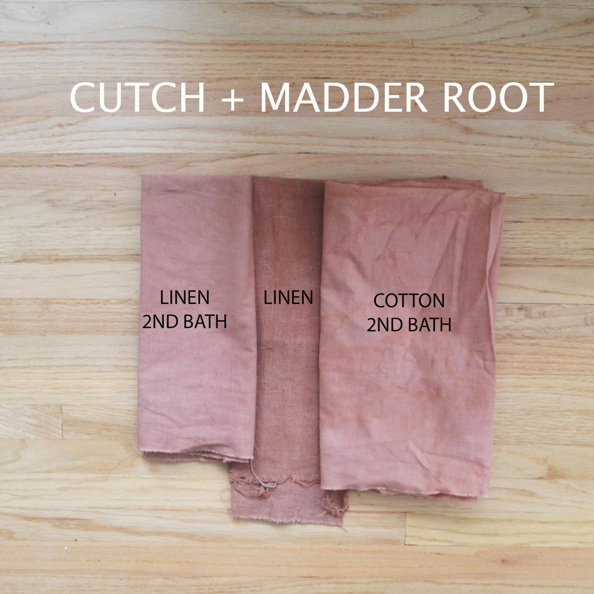 Natural Dye Variation – A Visual - Side Lake Stitch