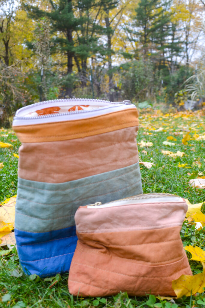 How to make a zipper pouch - Side Lake Stitch